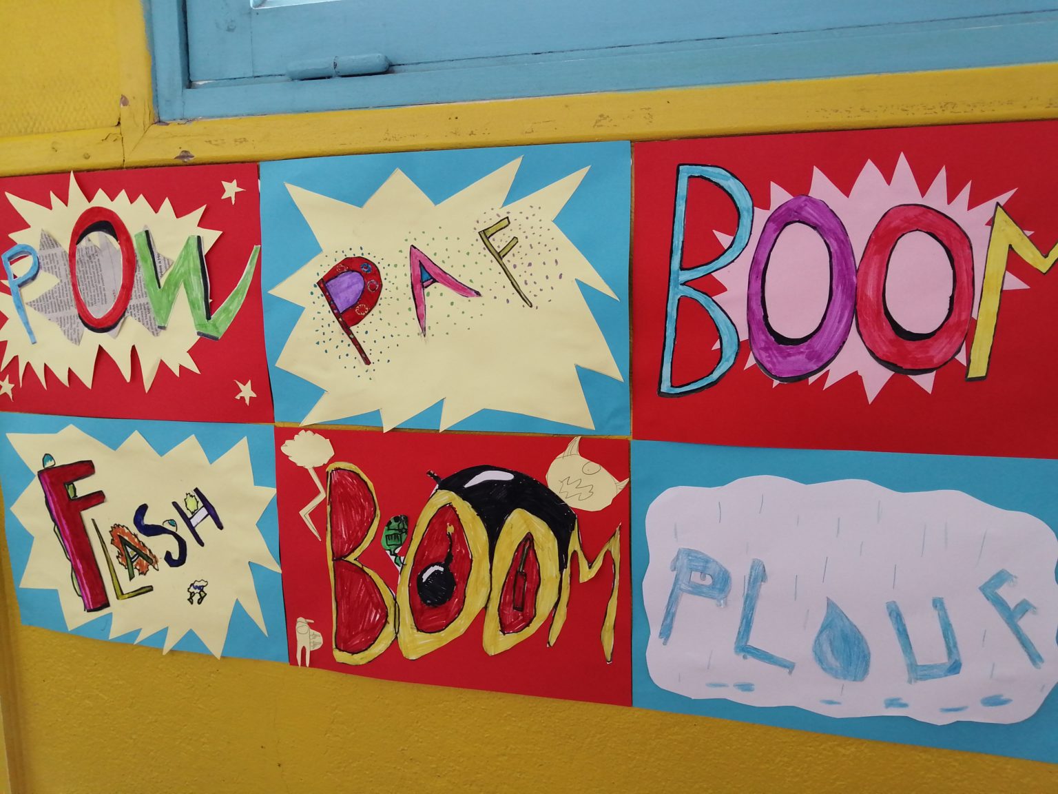 Onomatopées en Pop Art en CM1 – Blog de l'école Gabriel Deshayes – Auray